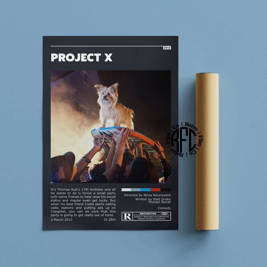 Project X Retro Vintage Poster | Minimalist Movie Poster | Retro ...