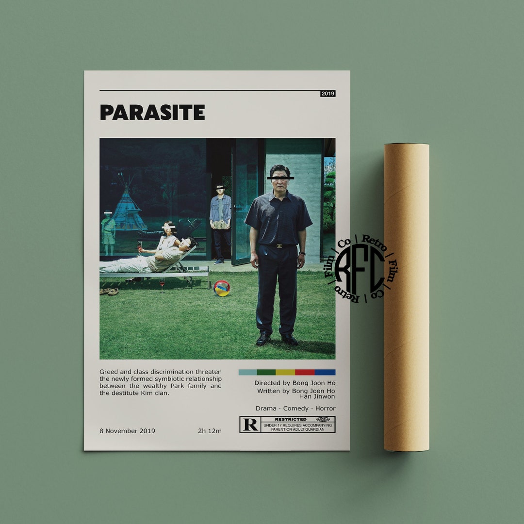 Parasite Retro Vintage Poster | Minimalist Movie Poster | Retro Vintage ...