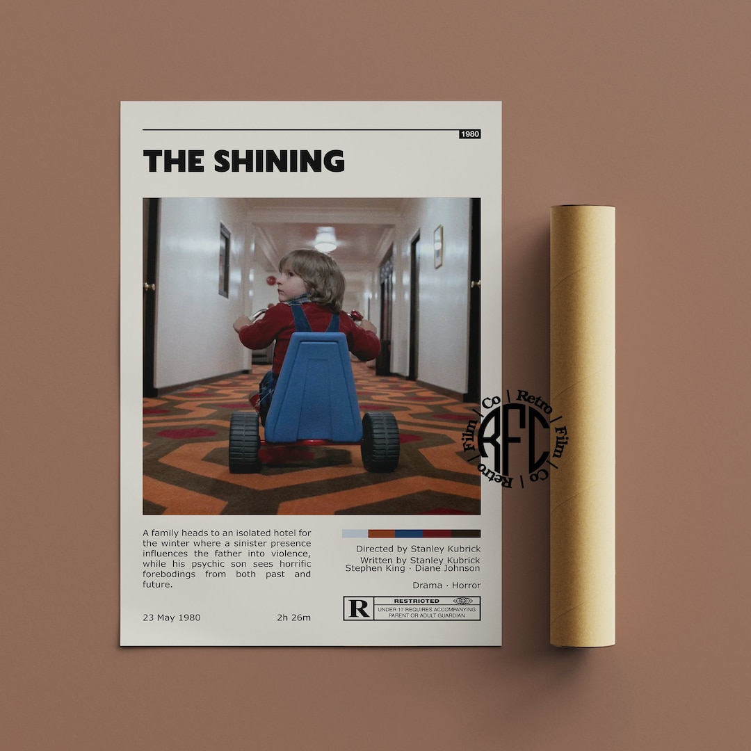 The Shining Retro Vintage Poster | Minimalist Movie Poster | Retro ...