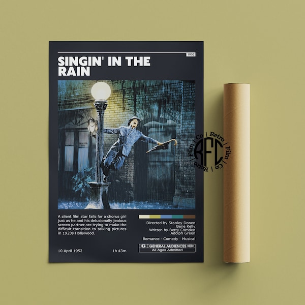 Singin in the Rain Wall Art - Etsy