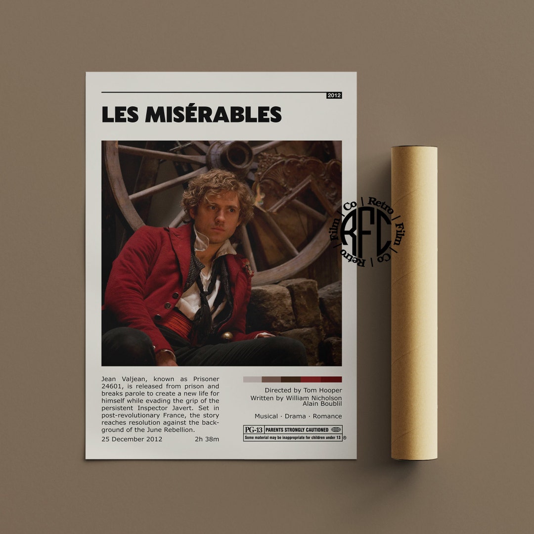Les Miserables Retro Vintage Poster | Minimalist Movie Poster | Retro ...