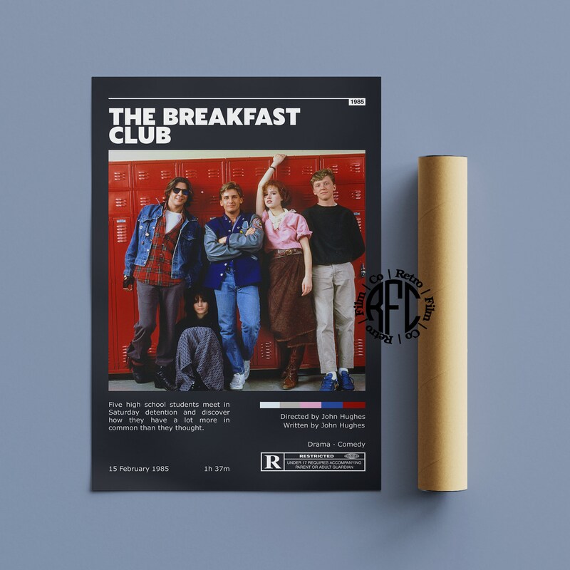 The Breakfast Club Poster - Etsy