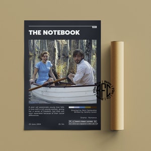 The Notebook Retro Vintage Poster | Minimalist Movie Poster | Retro ...