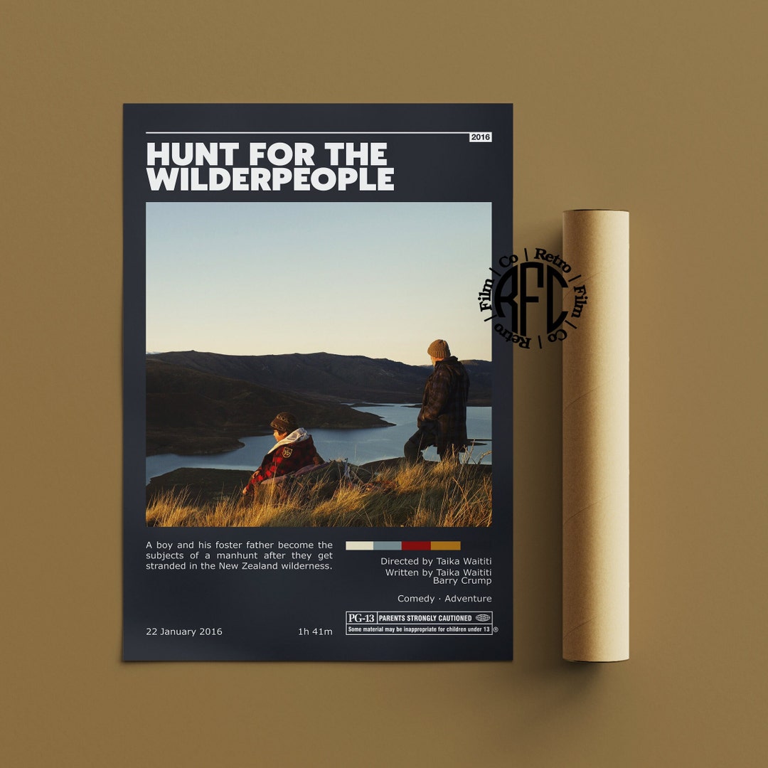 Hunt for the Wilderpeople Retro Vintage Poster | Minimalist Movie ...