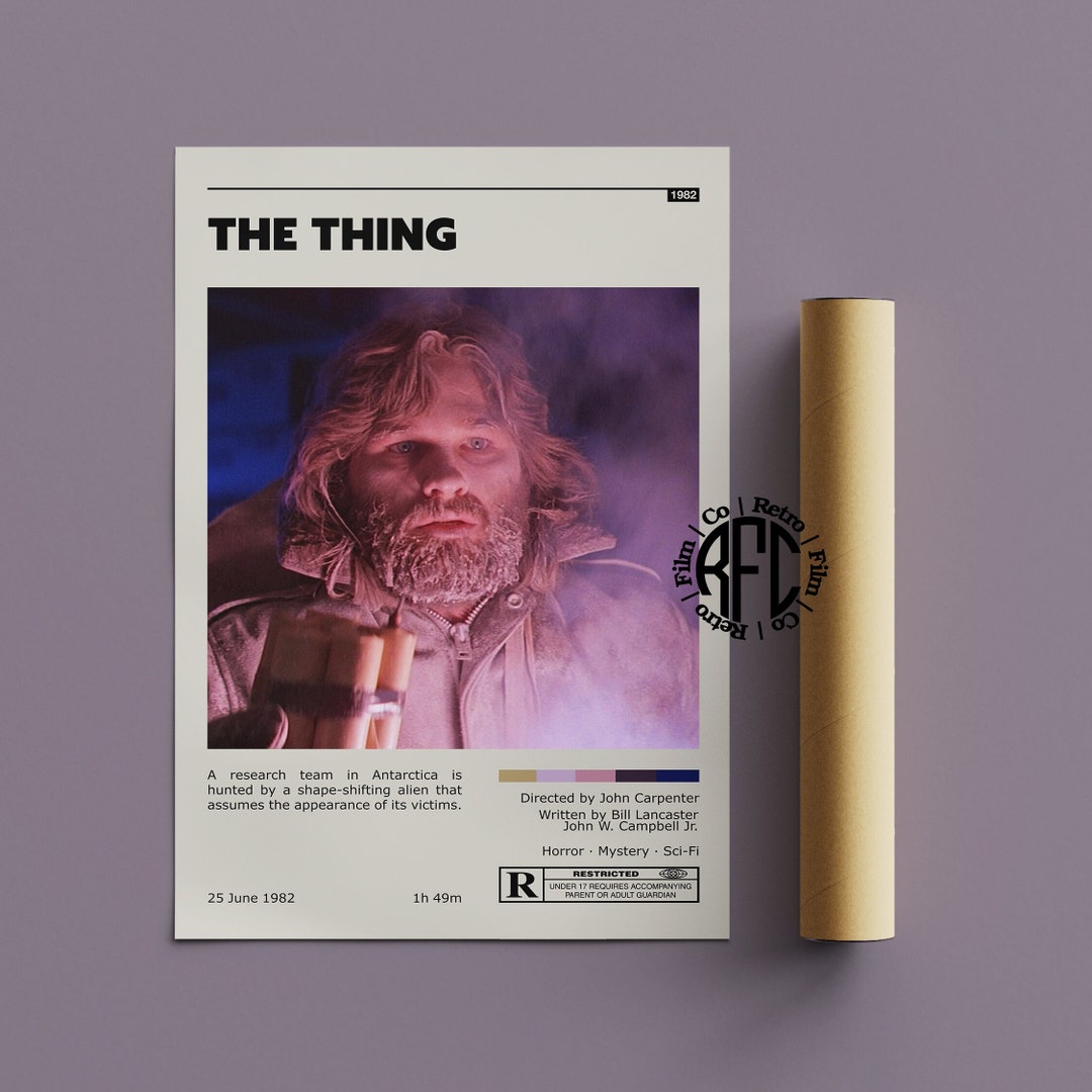 The Thing Retro Vintage Poster | Minimalist Movie Poster | Retro ...
