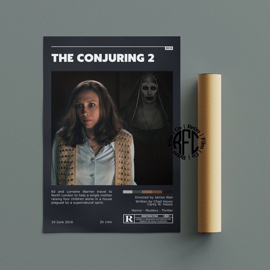 The Conjuring 2 Retro Vintage Poster | Minimalist Movie Poster | Retro ...