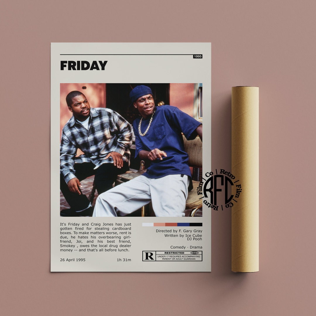 Friday Movie Retro Vintage Poster | Minimalist Movie Poster | Retro ...