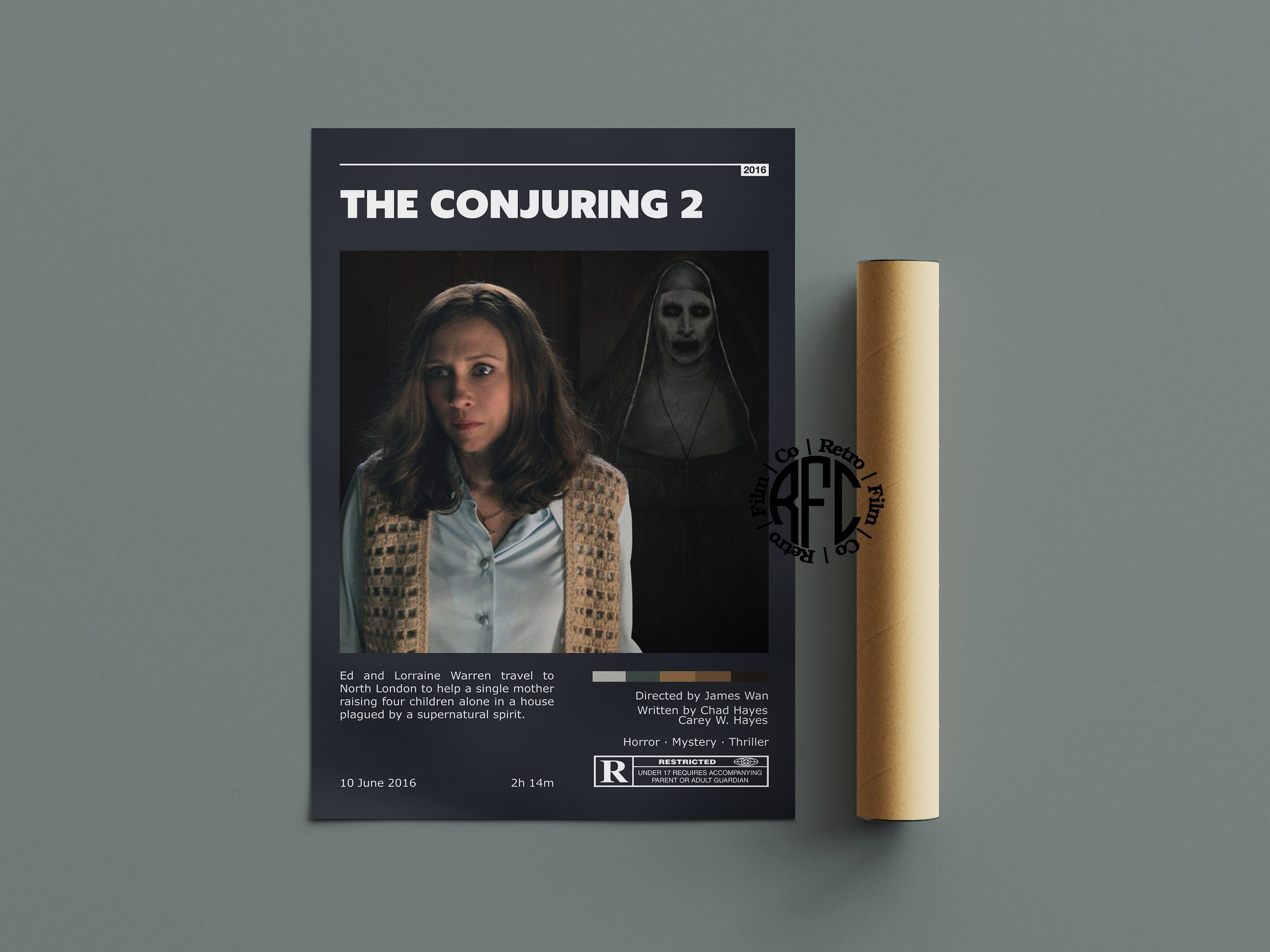 The Conjuring 2 Retro Vintage Poster Minimalist Movie Poster Retro ...
