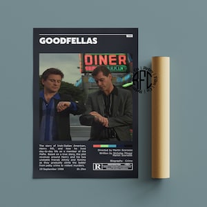 Goodfellas Retro Vintage Poster | Minimalist Movie Poster | Retro ...