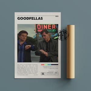 Goodfellas Retro Vintage Poster | Minimalist Movie Poster | Retro ...