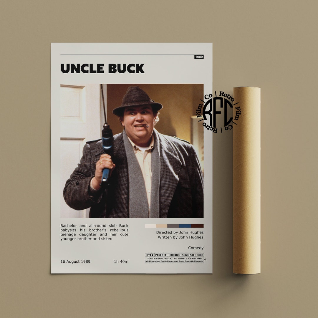 Uncle Buck Retro Vintage Poster | Minimalist Movie Poster | Retro ...