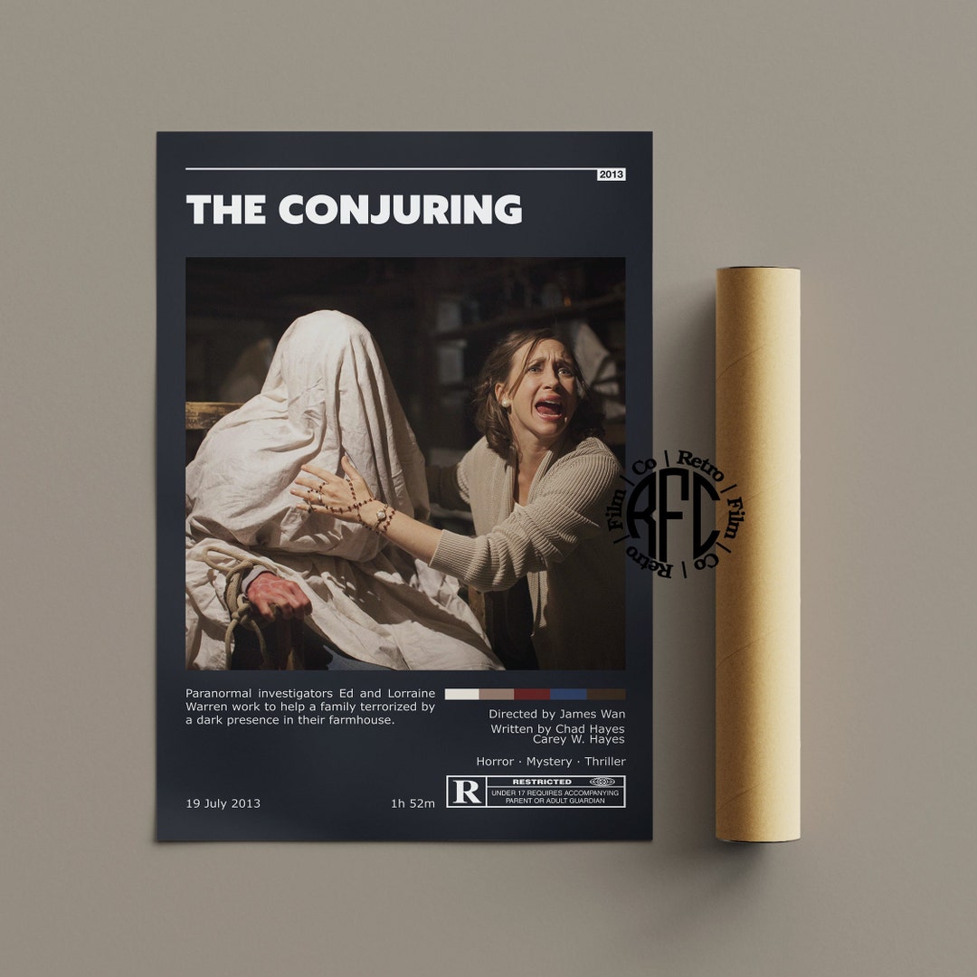 The Conjuring Retro Vintage Poster | Minimalist Movie Poster | Retro ...