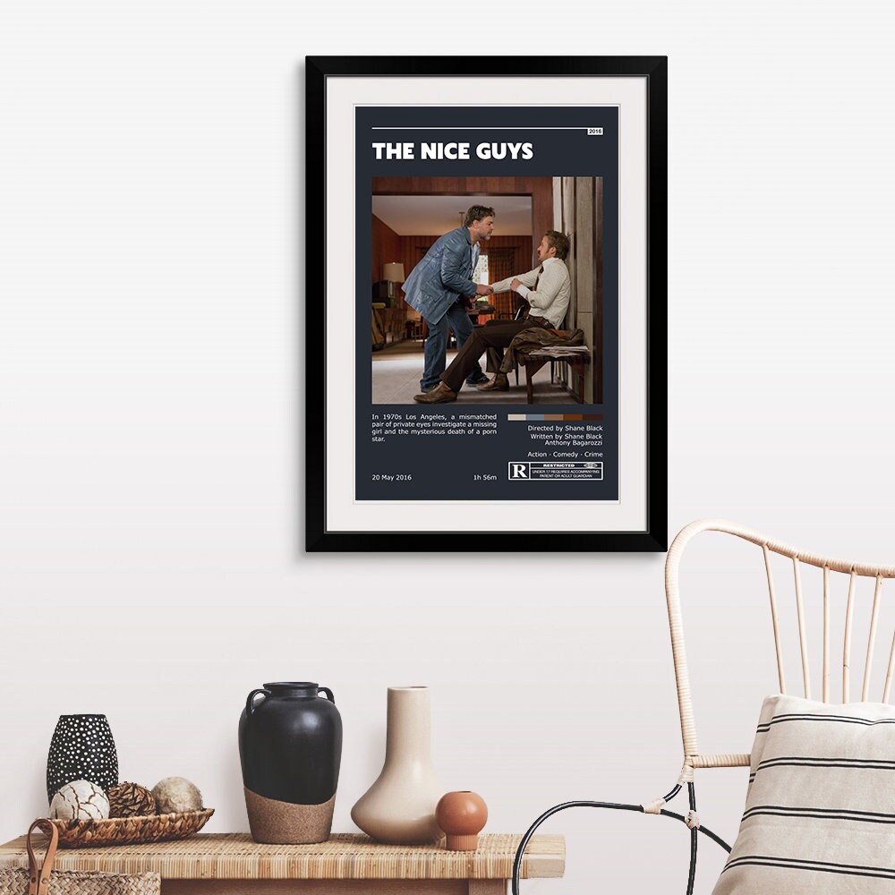 The Nice Guys Retro Vintage Poster Minimalist Movie Poster - Etsy