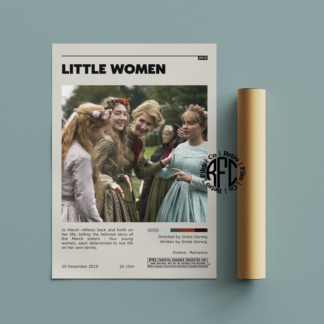 Little Women Retro Vintage Poster | Minimalist Movie Poster | Retro ...