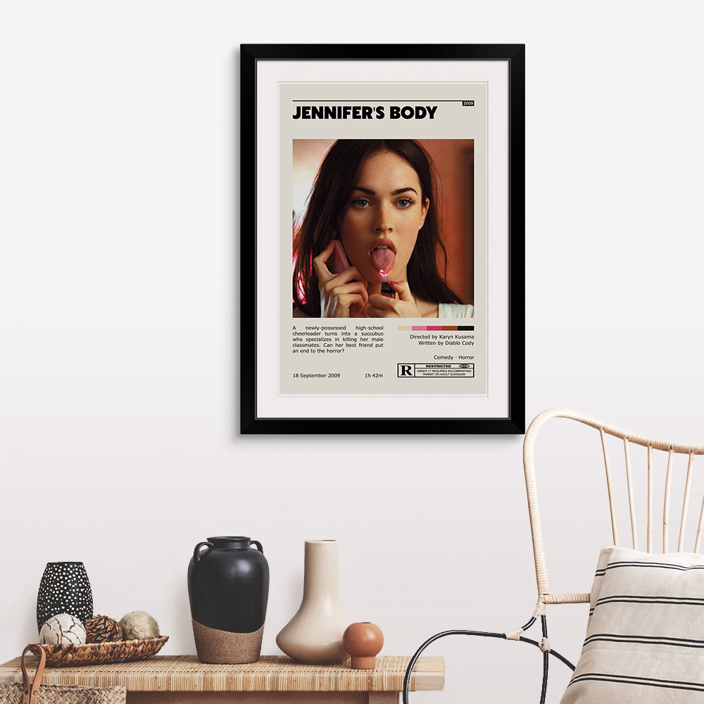 Jennifer's Body Retro Vintage Poster Minimalist Movie Poster Retro ...