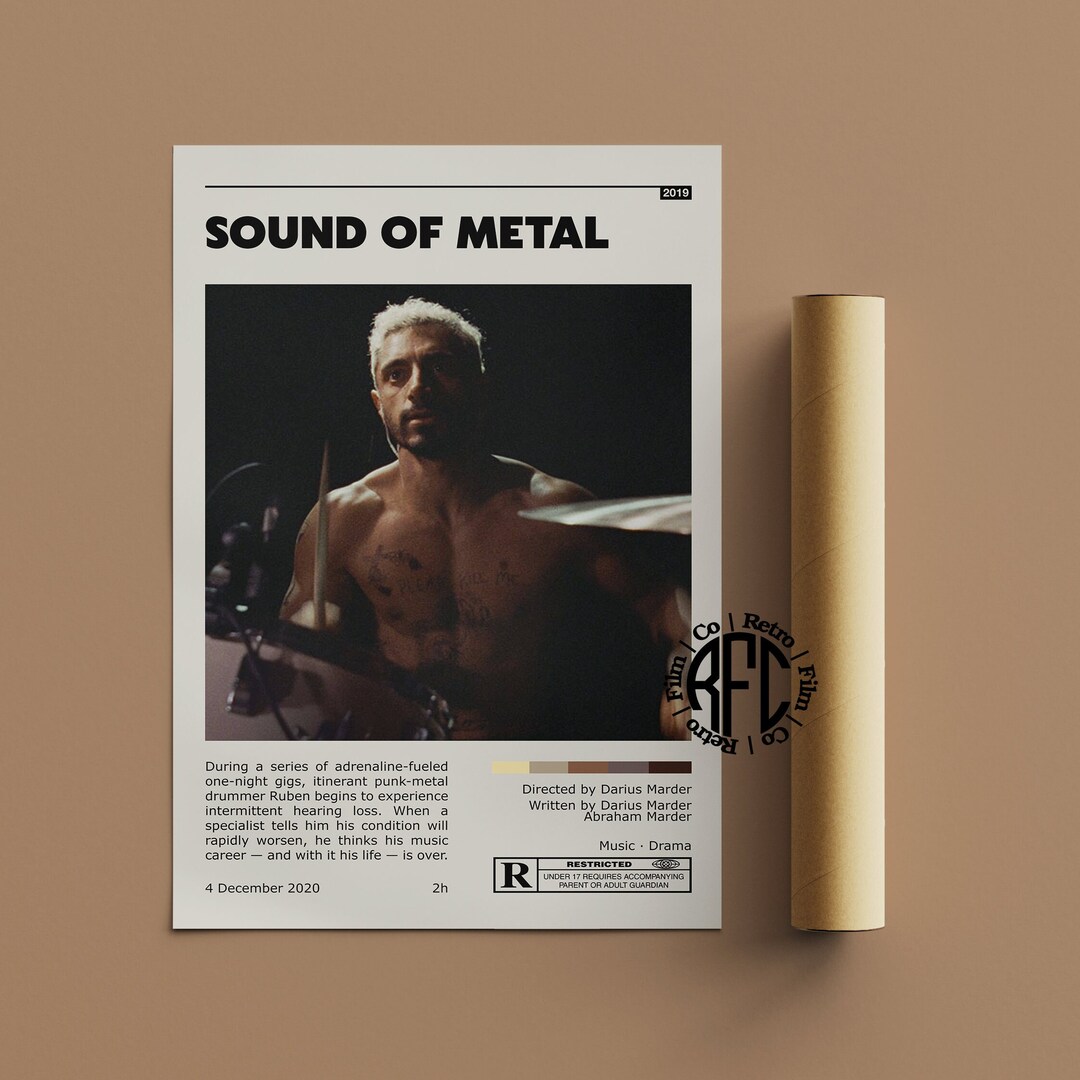 Sound of Metal Retro Vintage Poster | Minimalist Movie Poster | Retro ...