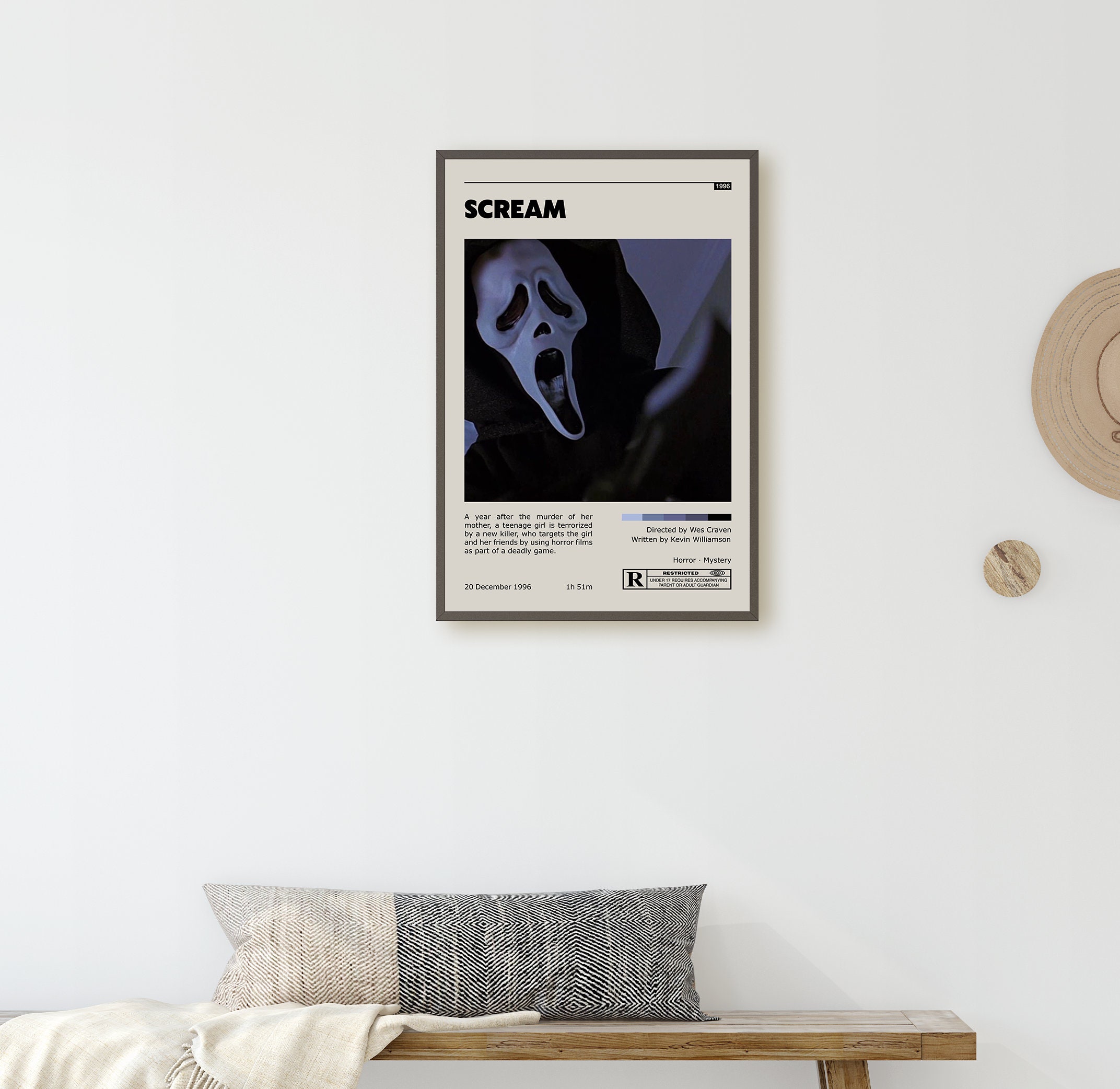 Scream Retro Vintage Poster Minimalist Movie Poster Retro - Etsy