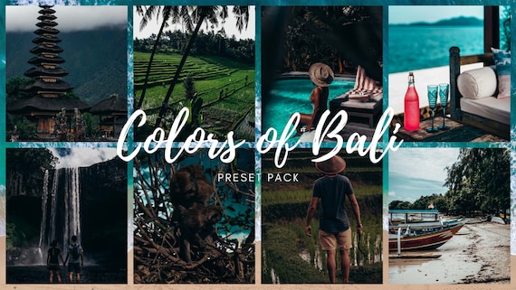 7 COLORS OF BALI Lightroom Mobile & Desktop Presets travel - Etsy