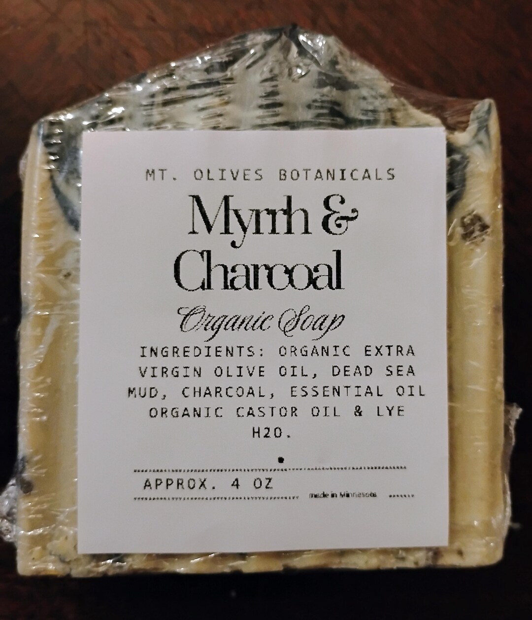 Organic Myrrh & Charcoal Soap - Etsy