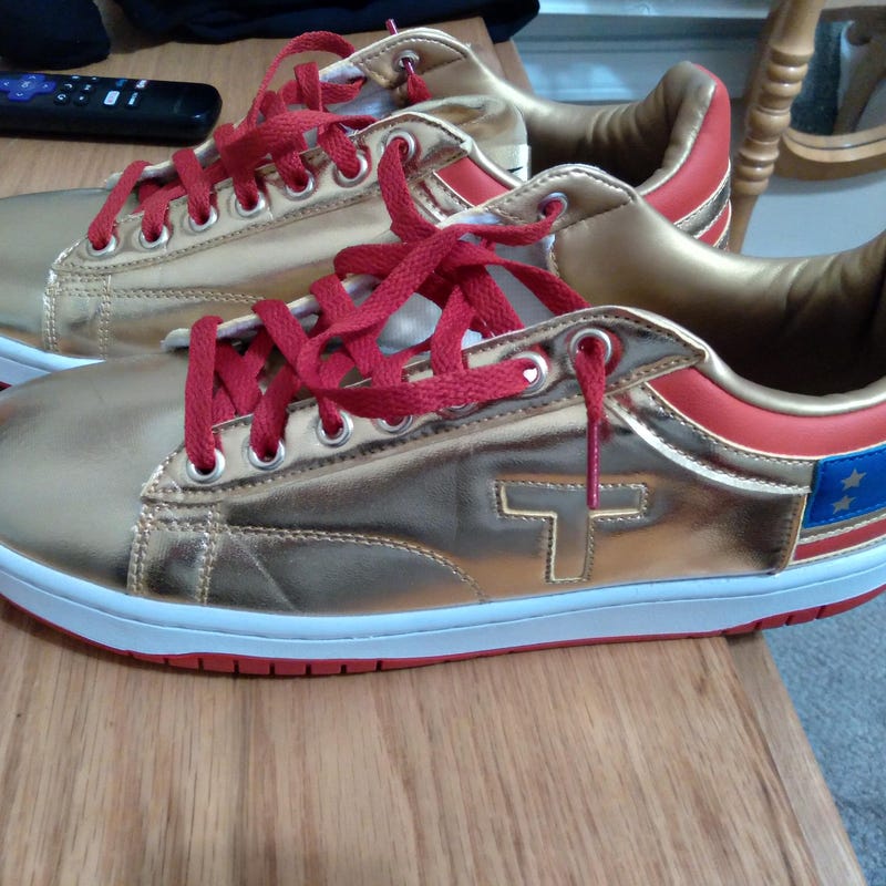 Trump Gold Sneakers - Etsy