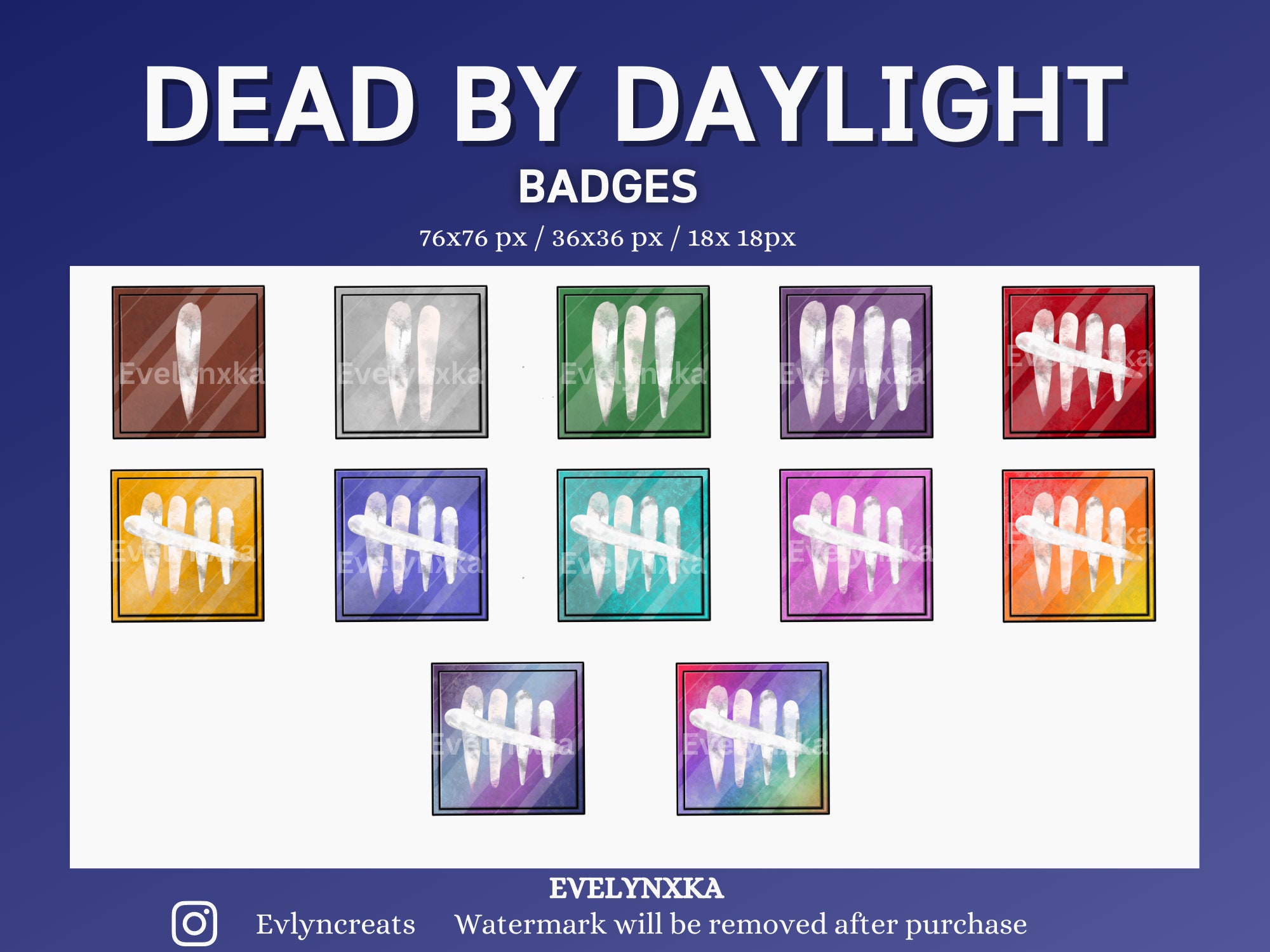 12x Dead by Daylight Coin Sub Badge / DBD Sub Badge / Twitch Badge ...