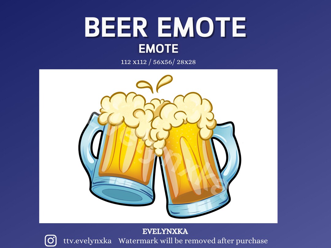 BEER Emote and BIT Badges for Twitch, Youtube, Discord - Etsy
