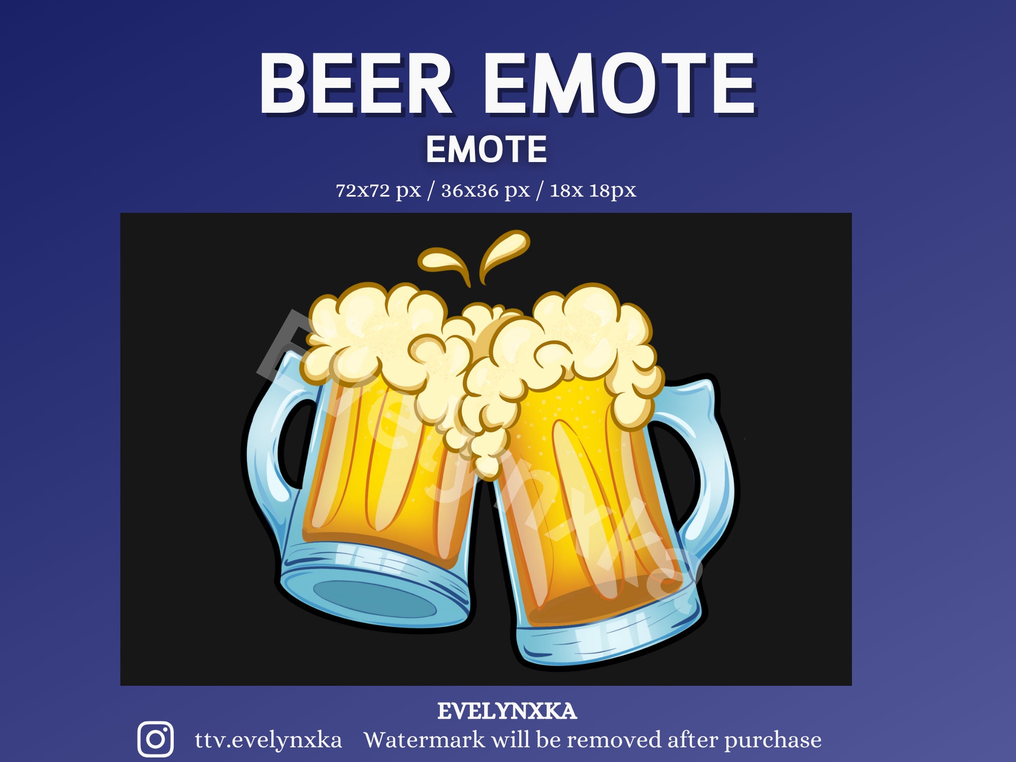 BEER Emote and BIT Badges for Twitch, Youtube, Discord - Etsy
