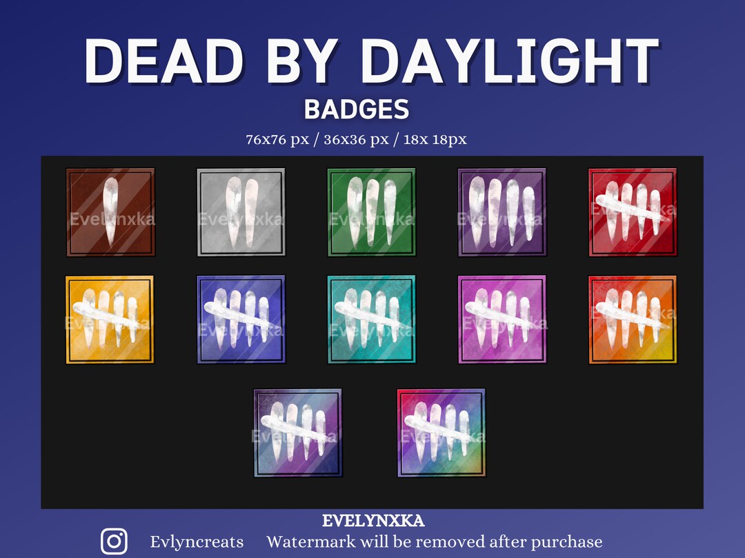 12x Dead by Daylight Coin Sub Badge / DBD Sub Badge / Twitch Badge ...