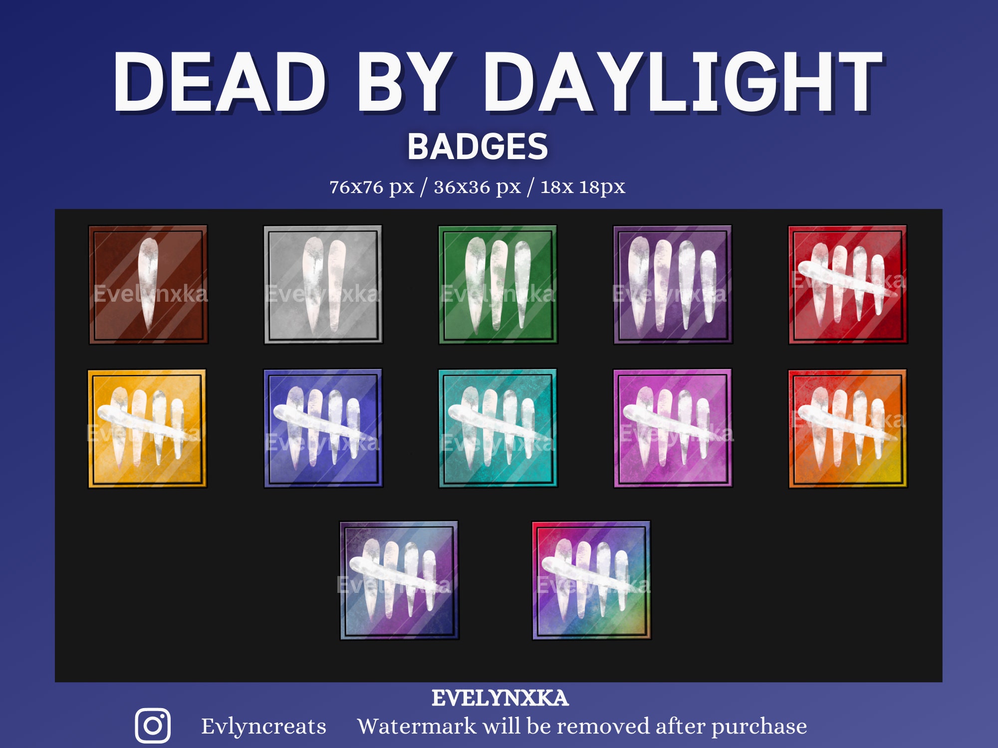 12x Dead by Daylight Coin Sub Badge / DBD Sub Badge / Twitch Badge ...