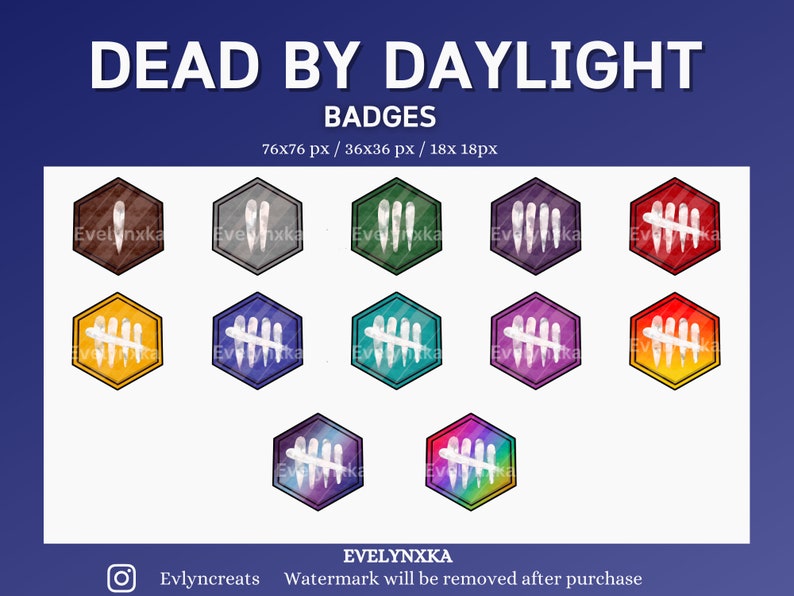 12x Dead by Daylight Coin Sub Badge / DBD Sub Badge / Twitch Badge ...