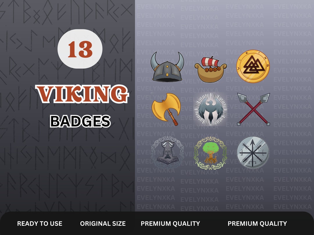 VIKINGS SUB Badge for Twitch, Discord, Youtube - Etsy