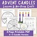 Advent Candles Craft, Wreath Lesson, Coloring Pages (PDF) - Etsy