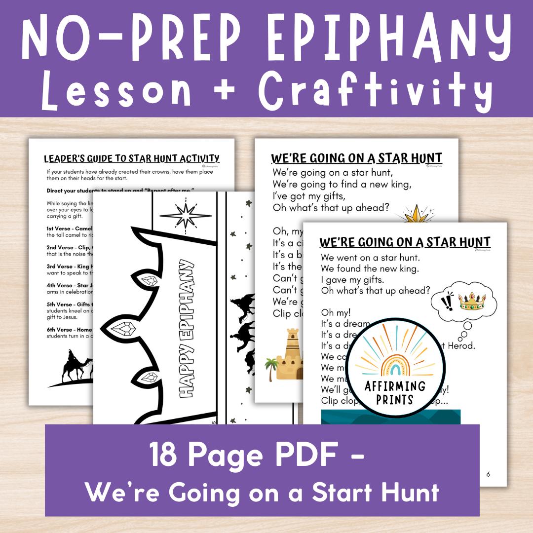 Epiphany Craft, Epiphany Lesson, No-prep Epiphany Craft, Epiphany Star ...
