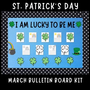 St. Patrick's Day Bulletin Board Kit, St. Patrick's Day Project, St ...
