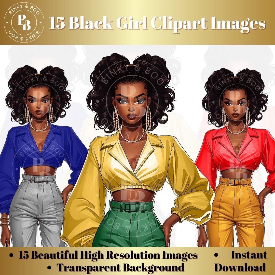 Binky and Boo Designs African-american Clip Art With a Small Business ...