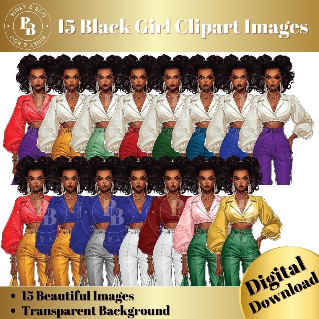 Binky and Boo Designs African-american Clip Art With a Small Business ...