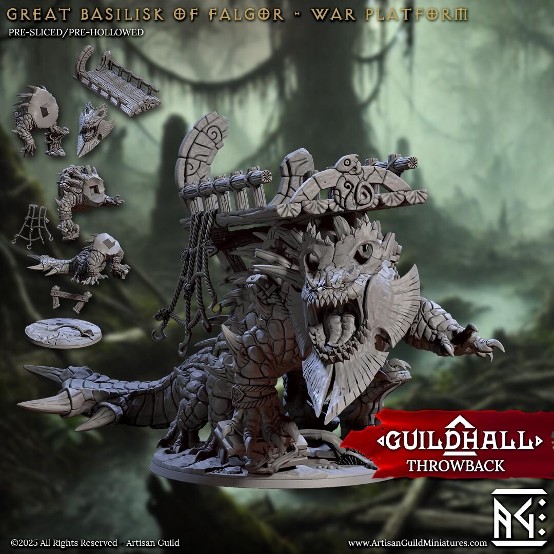 Great Basilisk | Artisan Guild 3D Printed Mini | D&D Tabletop RPG Resin ...