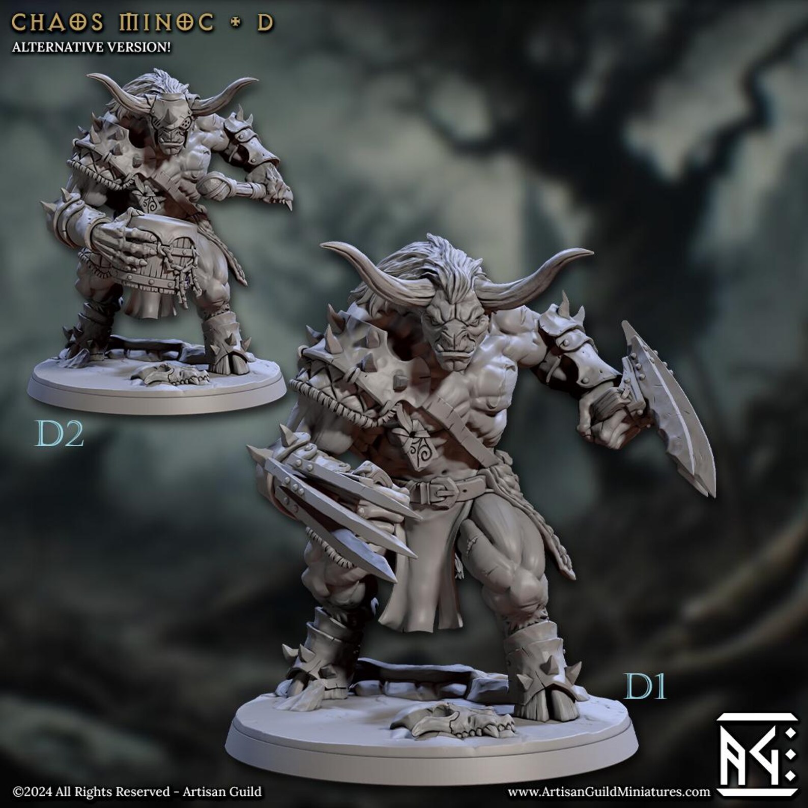 Chaos Minoc - Rise of the Beastmen - Beastmen - Miniature - Dnd ...