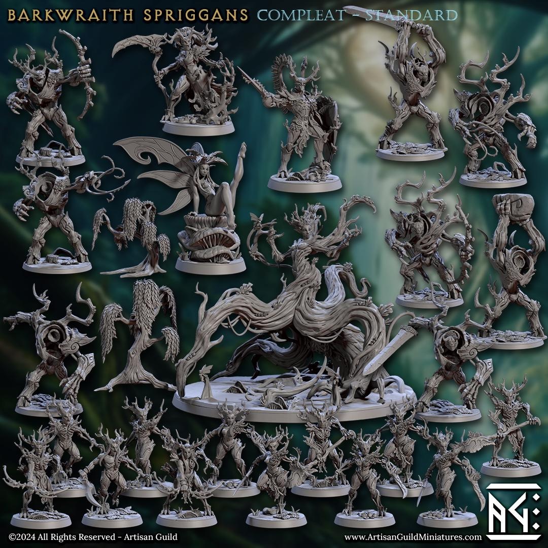 Barkwraith Spriggan Collection Barkwraith Spriggans Fey Elemental ...