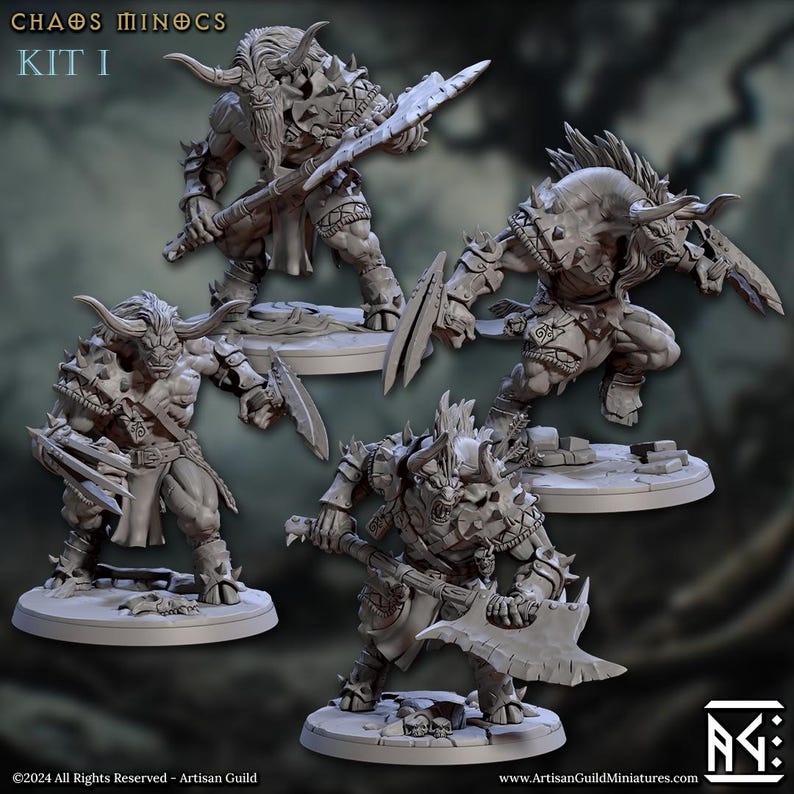 Chaos Minoc - Rise of the Beastmen - Beastmen - Miniature - Dnd ...