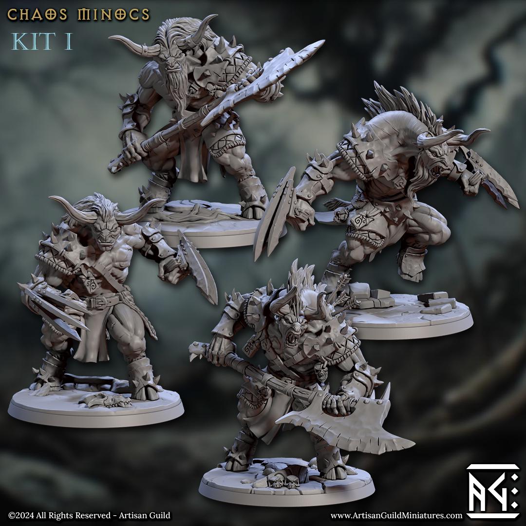 Chaos Minoc - Rise of the Beastmen - Beastmen - Miniature - Dnd ...