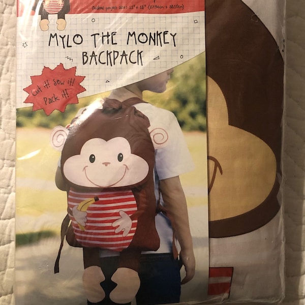 Monkey Backpack - Etsy