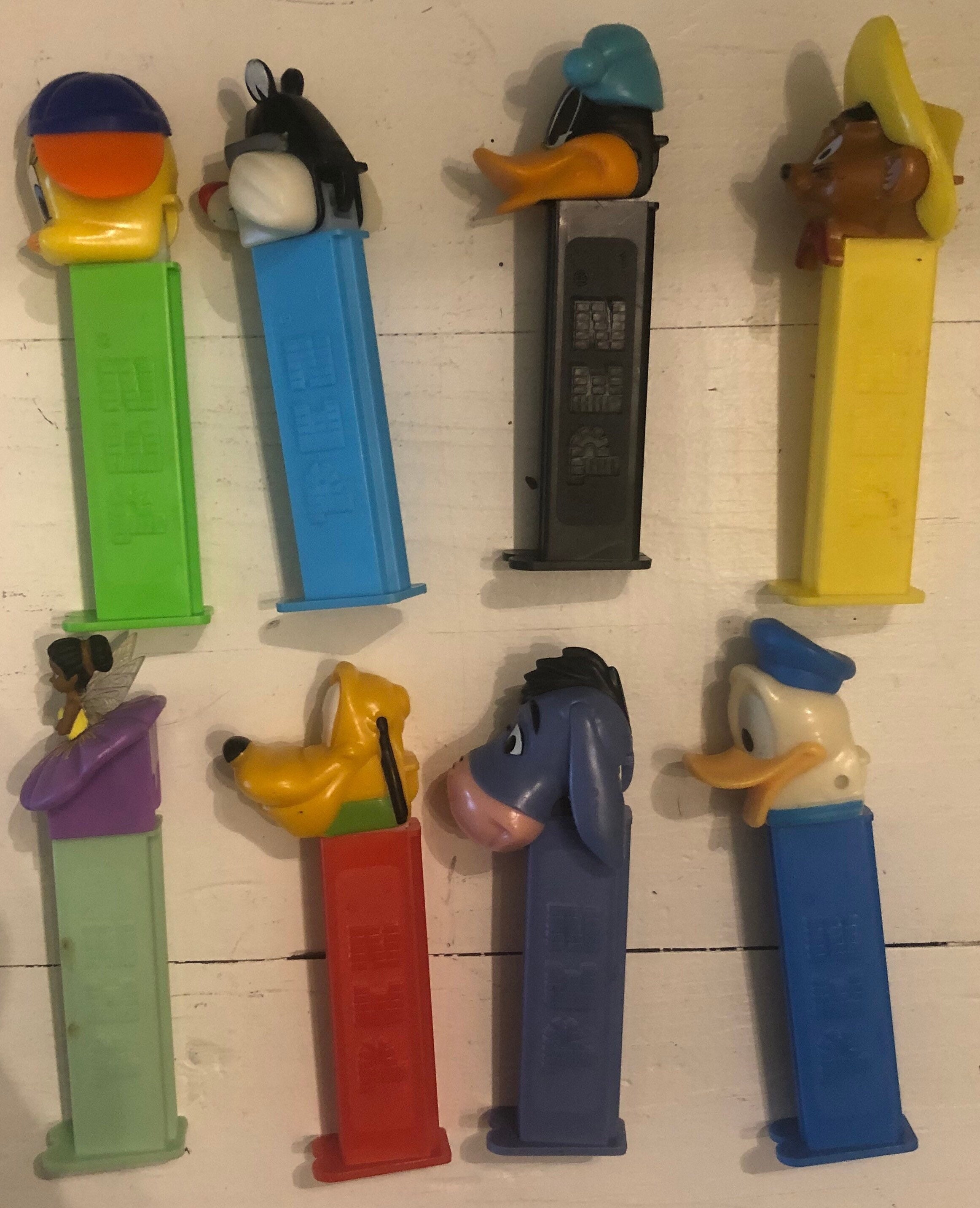 Vintage Pez Dispensers Set of 8 Cartoon - Etsy