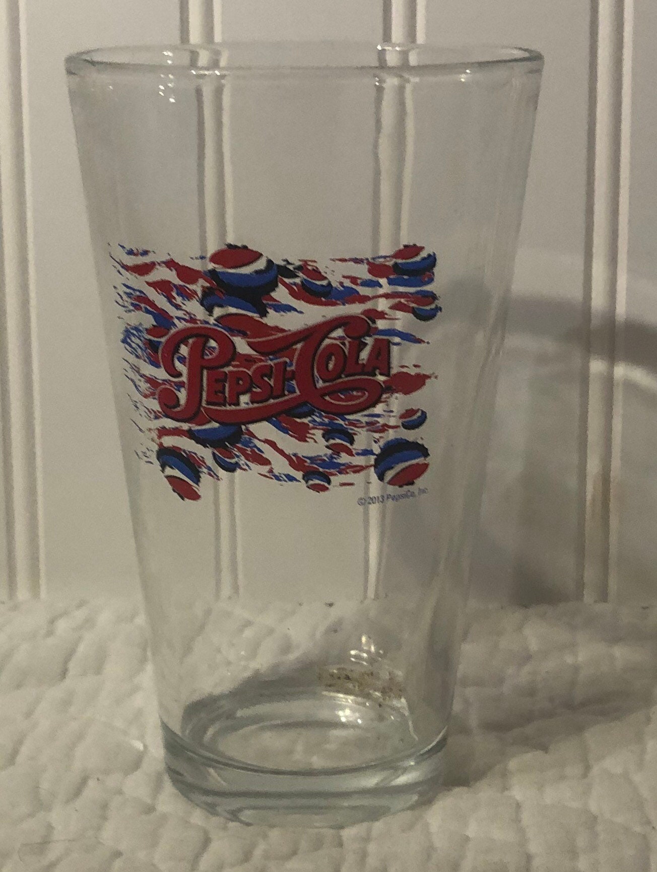 Vtg Pepsi Cola Drinking Glass 6" Tall - Etsy