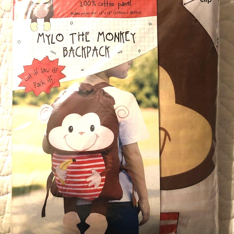 Monkey Backpack - Etsy