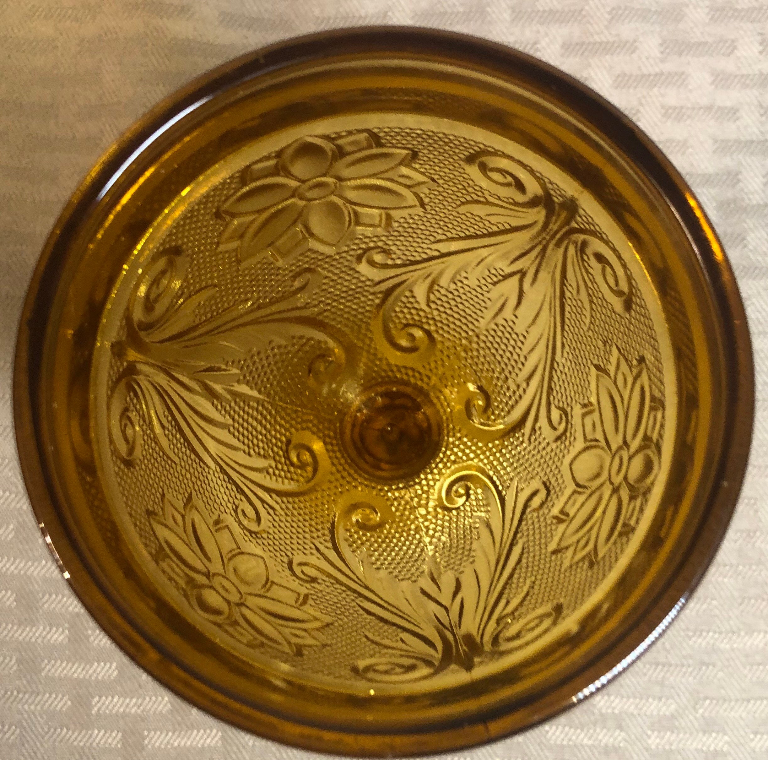 Amber Tiara Depression Glass 5 1/4" Tall - Etsy