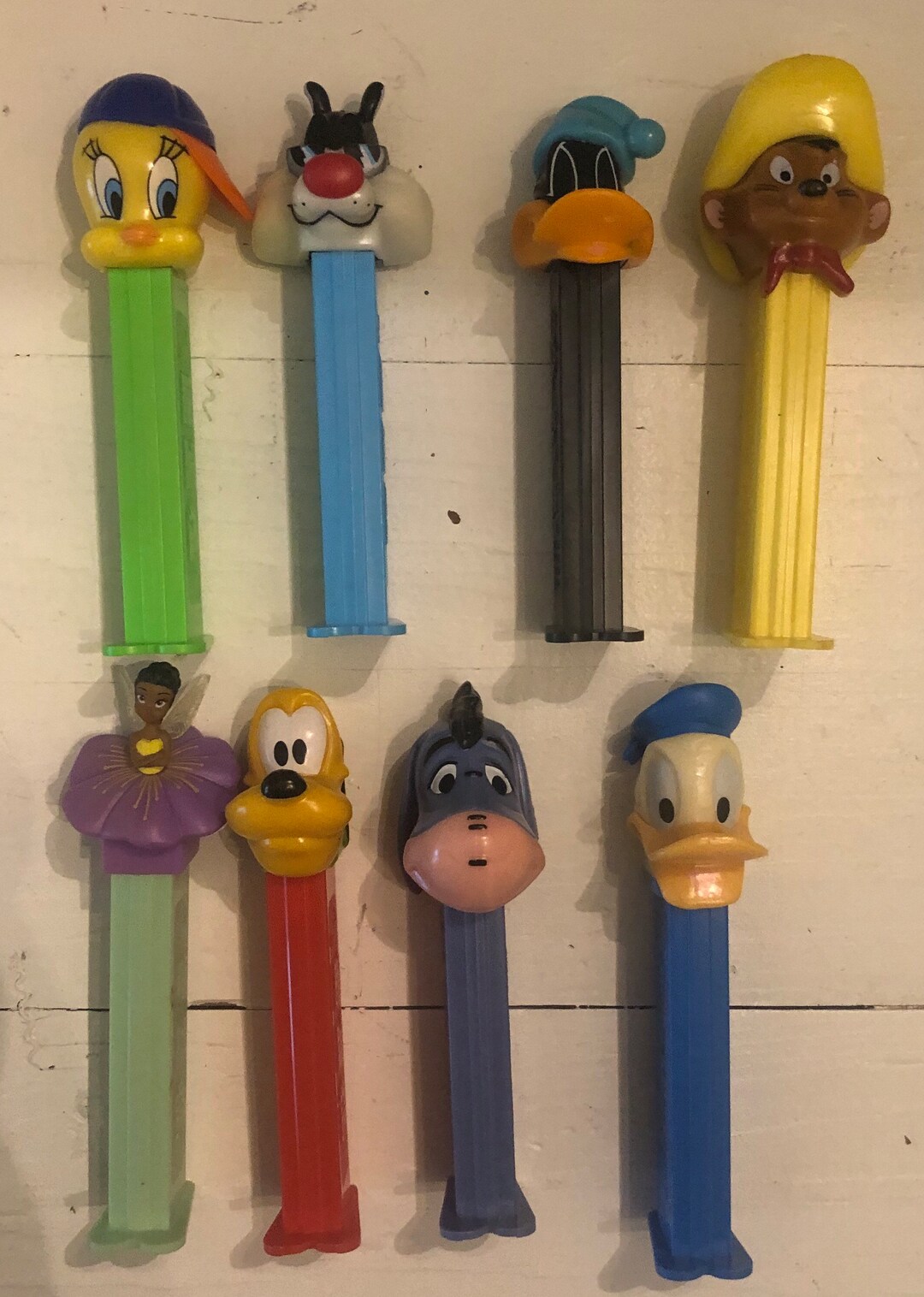 Vintage Pez Dispensers Set of 8 Cartoon - Etsy
