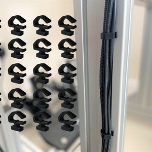 Round Cable Clips for Aluminium Profile Rig - Cable Management Sim ...