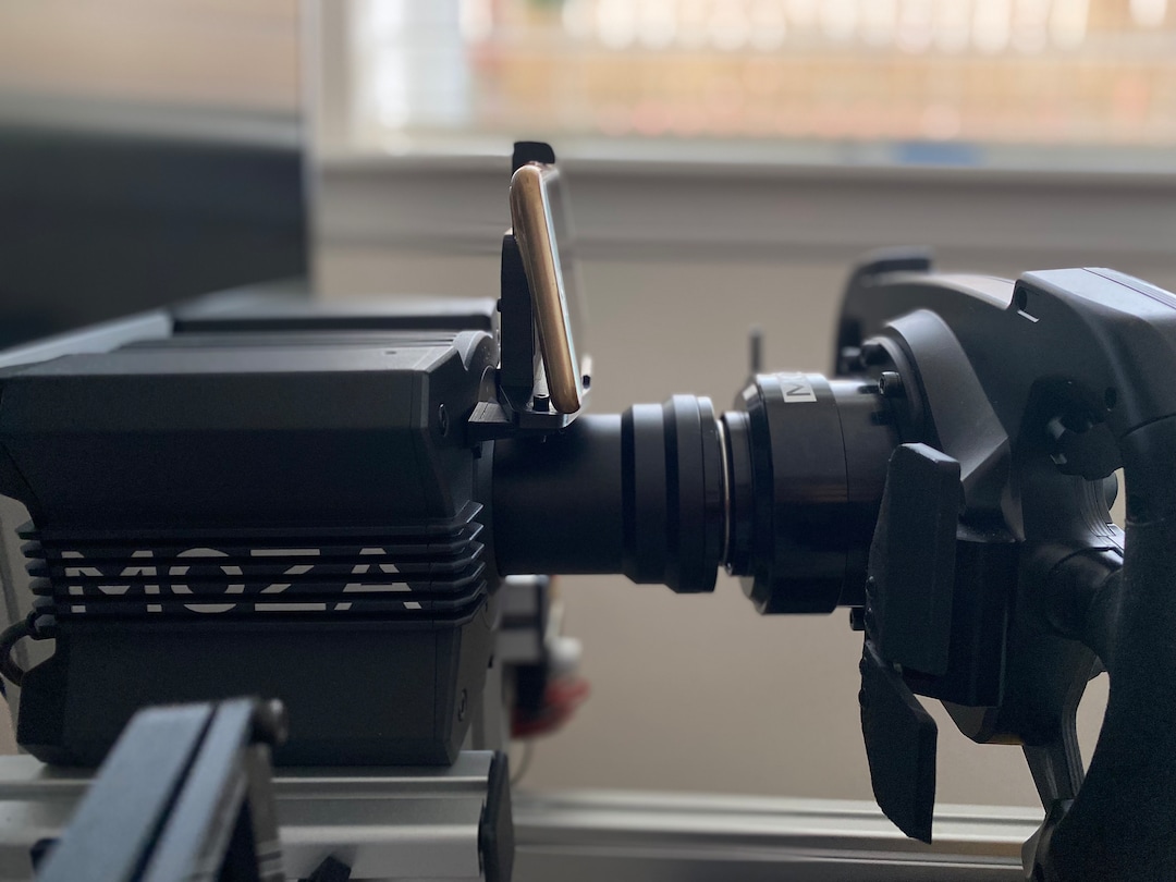 MOZA R9 R5 Phone Mount Stand Holder, Dash Smartphone Holder, Sim Racing ...