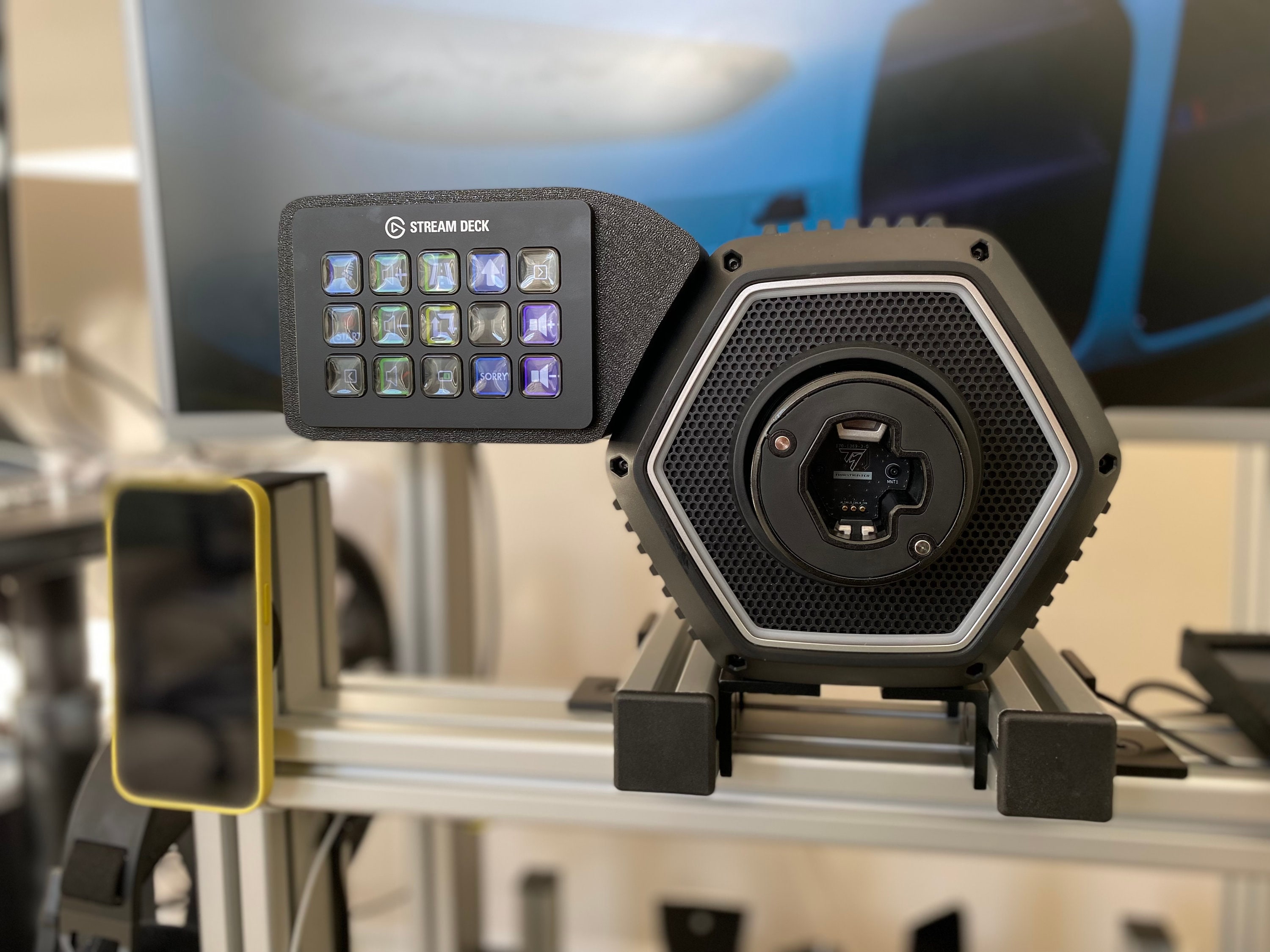 Streamdeck Mk2 Mount for Thrustmaster T818 Left Mount for - Etsy UK